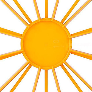 Fdit Cake Portion Marker Plastic Round Cake and Pie Slicer Marker 10/12 Piece Cake Marker Equal Portion Divider for DIY Cooking Cake Dividing (Yellow 126g/4.4oz)280))