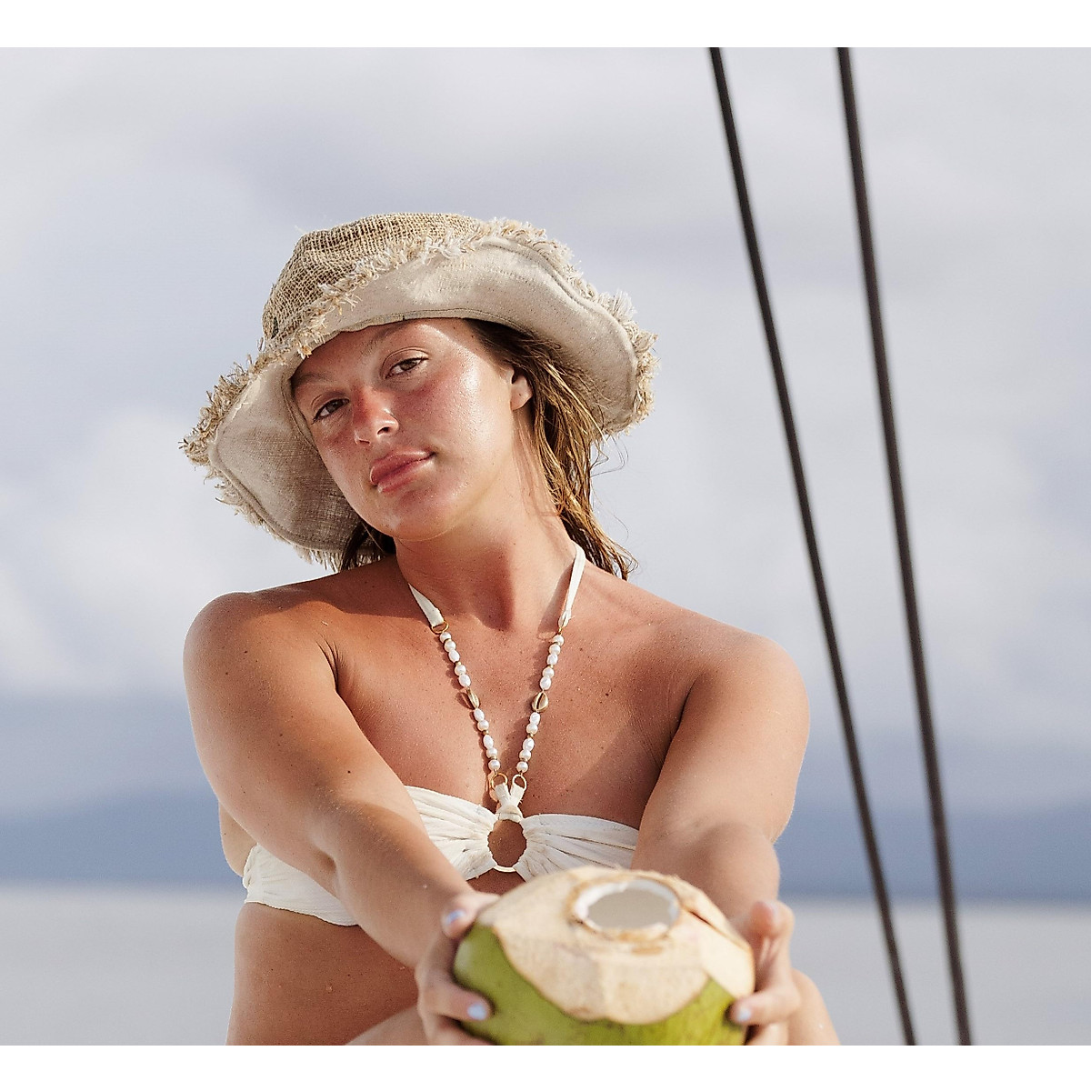 Asatre Hemp Hat - Hemp Sun Hat, Festival Hat, Hemp Sun Hat, Wide Brim Farmers Hat, Summer Hippie Hemp Hat, Packable Natural Sun Hat