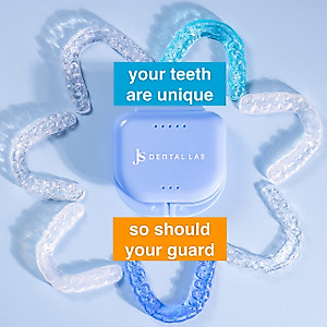 JS Dental Lab Night Guard for Teeth Grinding and Clenching - One Unit for Upper or Lower Teeth