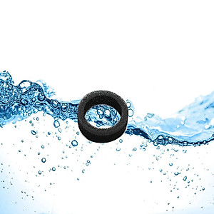 12 Pieces Pet Fountain Foam Filters Round Sponge Black Filter Foam Pet Cat Fountain Replacement Filter for 2.5 L/ 84 oz Stainless Steel Cat Fountain Pet Drinking Water