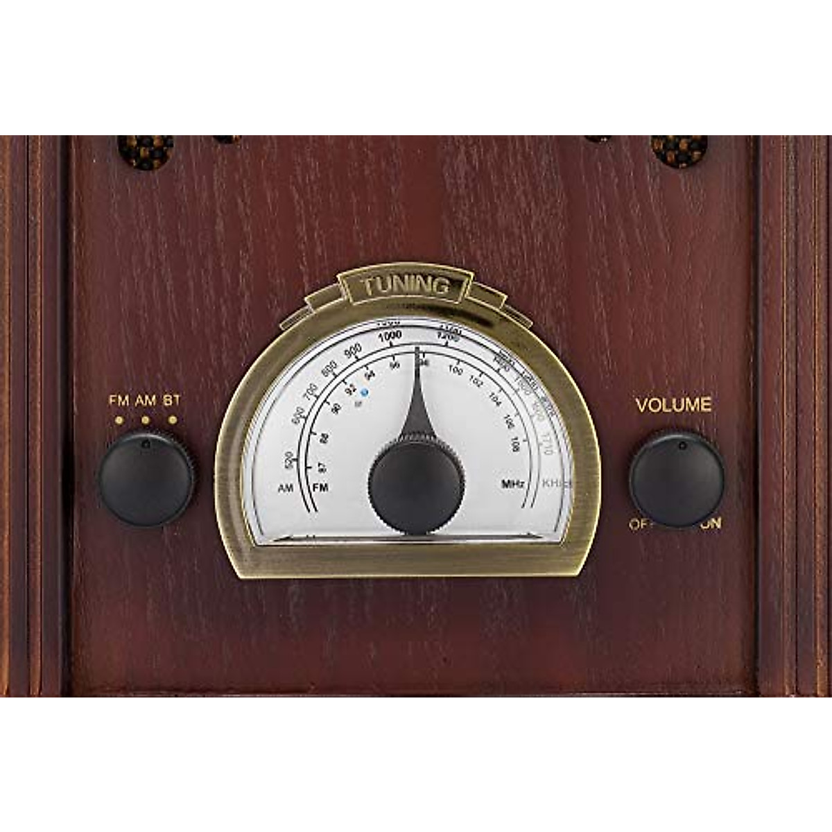 ClearClick Retro AM/FM Radio with Bluetooth - Classic Wooden Vintage Retro Style Speaker