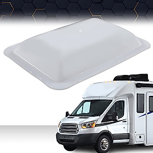 PIT66 Skylight Cover Compatible with RV Camper Food Truck 14" X 22" Camper Skylight Food Truck Skylight White