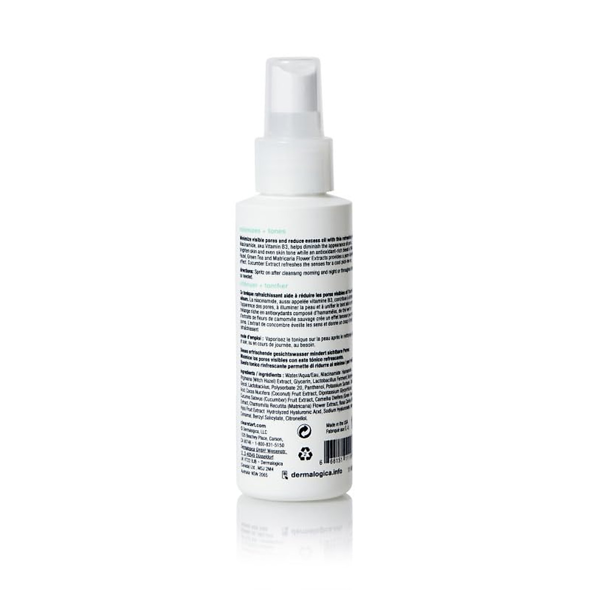 Dermalogica Clear Start Micro-Pore Mist, Facial Toner Mist with Niacinamide + Witch Hazel, Minimizes Pores, Brightens & Evens Skin Tone