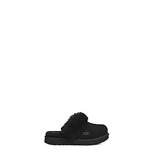 UGG K Cozy II Slipper, Black, 6 US Unisex Big Kid