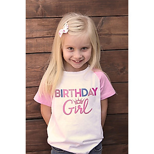 Wild and Happy Birthday Party Shirt with Princess Crown Little Girls, Size 4T
