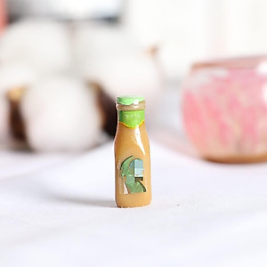 SXFSE Dollhouse Decoration Accessories, 1:12 Dollhouse Ornament 5 Pcs Mini Bottled Coffee Drink Set