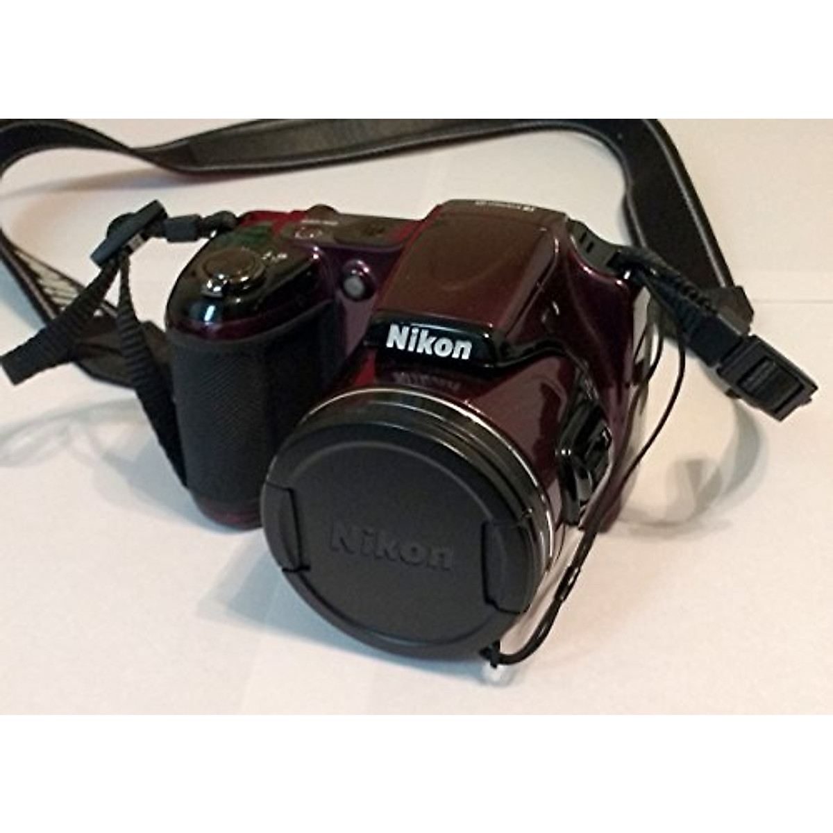 Nikon COOLPIX L820 16 MP 30x Zoom Digital Camera - Plum Factory Refurbished
