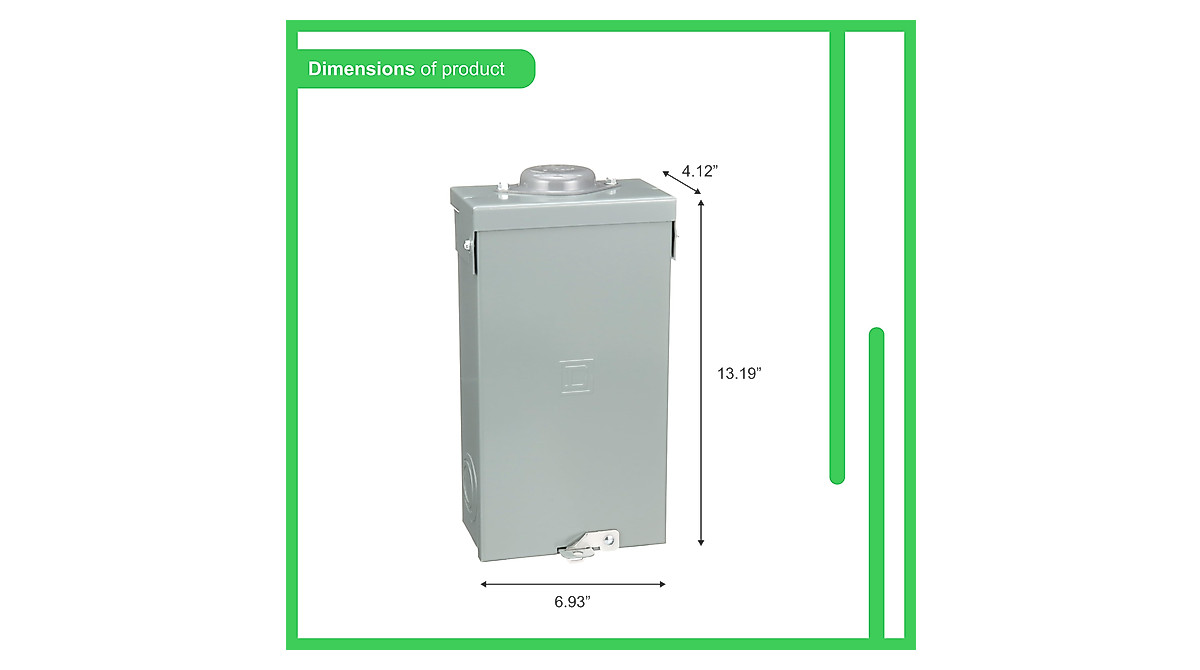 Square D QO 100 Amp Two-Pole Outdoor Circuit Breaker