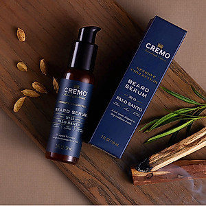 Cremo Beard Serum, Palo Santo Reserve Collection - Restores Moisture, Softens and Reduces Beard Itch for All Lengths of Facial Hair, 2 Fluid Ounces