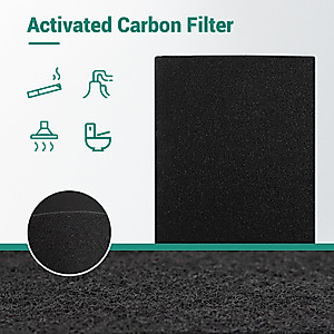 C545 Replacement Filter S for Winix C545 Air Purifier - Part# 1712-0096-00 and 2522-0058-00, 2 True HEPA(H13) Filter + 8 Activated Carbon Filters