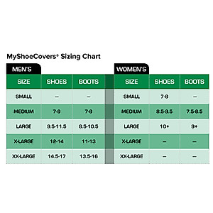 MyShoeCovers Premium Reusable Shoe and Boot Covers for Contractors - 1 Pair, Non-Slip, Black, X Large