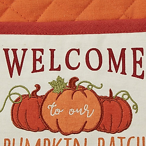 DII Fall Kitchen Décor Collection Dish Towel & Potholder Hostess Gift Set, Pumpkin Patch, 3 Piece