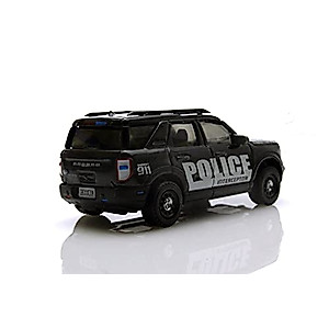 ModelToyCars 2021 Ford Bronco Sport - Police Interceptor, Black - Greenlight 30339 - 1/64 Scale Diecast Car
