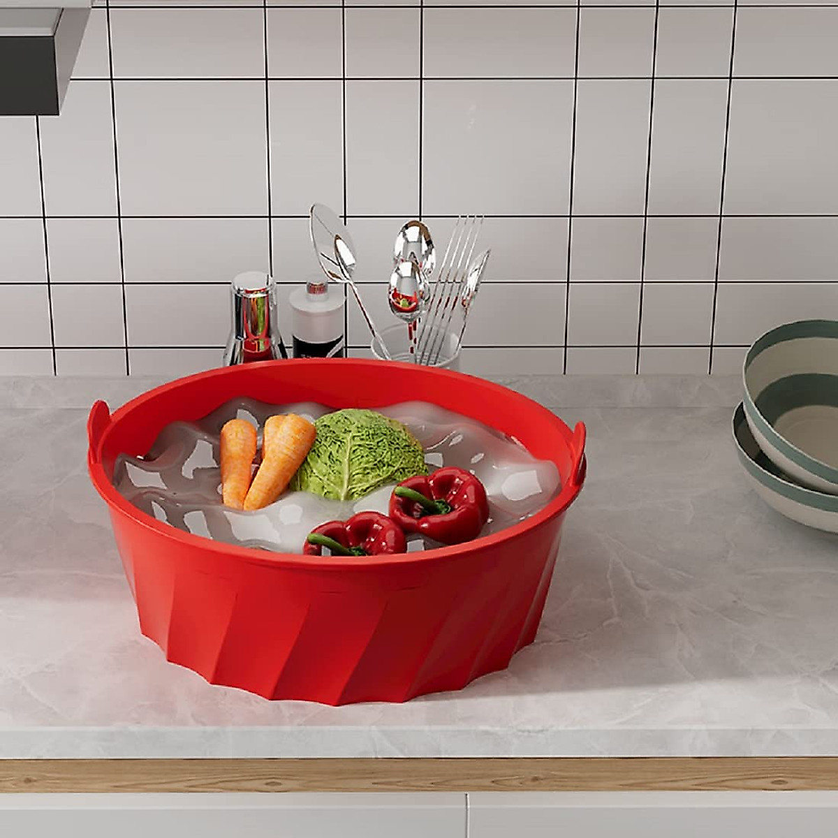 Leakproof & Reusable Slow Cooker Liners - Fits 6&7 Quart Round Crock-Pot - Dishwasher Safe Cooking Liner for Easy Cleanup