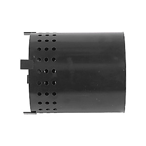 Wood Burning Firepit, Iron Compact Smokeless Tabletop Fire Pit Efficient Heating for Courtyard (Black)