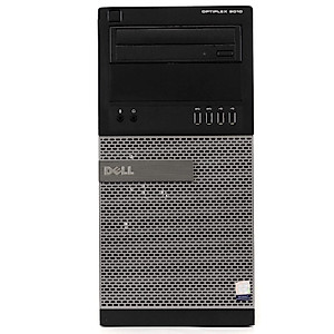 Dell Optiplex 9010 Tower TW High Performance Business Desktop Computer, Intel Quad Core i5-3470 up to 3.6GHz, 8GB Memory, 2TB HDD, DVD, USB 3.0, WiFi, Windows 10 Professional (Renewed)
