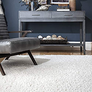 nuLOOM Wowshag Area Rug, 5' 3" x 7' 6", White