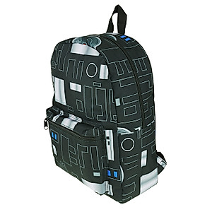 KBNL Star Wars - The Last Jedi - First Order BB-9E Backpack Deluxe All Over Print Backpack - 64959, Black
