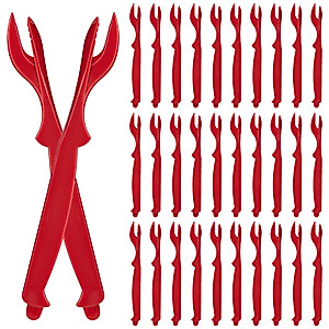 30Pcs Crab Legs Crackers, Seafood Cracker Tools for Lobster, Crab, Crawfish, Prawns, Shrimp, Easy Seafood Sheller, Seafood Tools