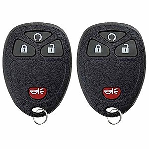 KeylessOption Keyless Entry Remote Control Car Key Fob Replacement for 15913421 (Pack of 2)