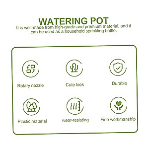 GANAZONO 3 pcs watering can plants watering jug plant watering pot Watering Kettle water spray can gardening spray bottle mister spray bottle pump spray bottle plastic small decorate baby