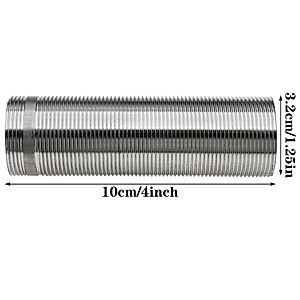 safycaby Faucet Mount Extension Shank Stainless Steel Bathroom Kitchen Faucet Extension Extended Fixed Bathroom Installation Faucet Accessories for Thick Platform 4" x 1.25"