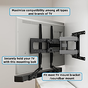 HOME VISION TV Mount Screws - Complete with M4, M5, M6, and M8 TV Mounting Hardware Kit Set, Washers, and Spacers Included Fit Most TVs up to 100 inch