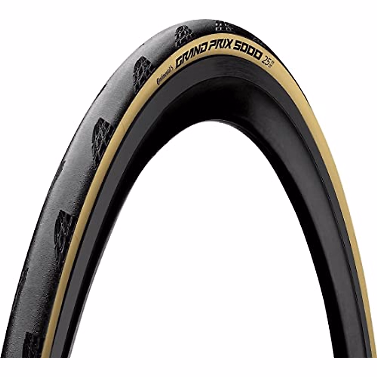 Continental Pair Grand Prix 5000 Folding Tires 700x25c Black Cream Road Race