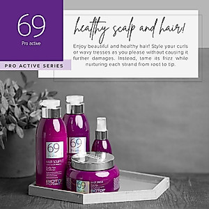 Biotop Professional 69 Pro-Active Hair Shampoo - Frizz Control, Curl Defining & Color Safe Shampoo Made with Coconut Oil, Avocado Oil & Almond Oil - Paraben, SLS & Cruelty-Free Hair Care (11.15oz)