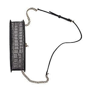 DKNY Women's Elissa Small Shoulder Bag, Black Gold