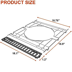 7677 Frame Kit for Weber Crafted Genesis Grills, Replacement for Weber Genesis II 300/400 Series Genesis 2022 SX-325S S-325S E-325S EX-325S Grill, Perfect for Weber Genesis & Spirit 2016 and Newer