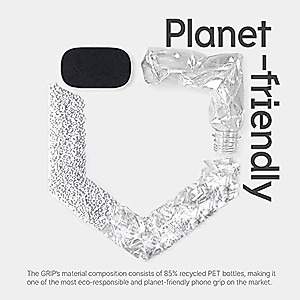 RhinoShield GRIPMAX - Grip and Stand for Phones and Cases, Reusable and Durable, Smartphone Accessory - Black