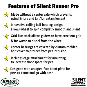 Silent Runner Pro Wheel (Black with Cage Attachment)