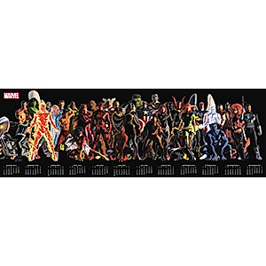 Alex Ross Marvel Mural 2024 Oversized Wall Calendar