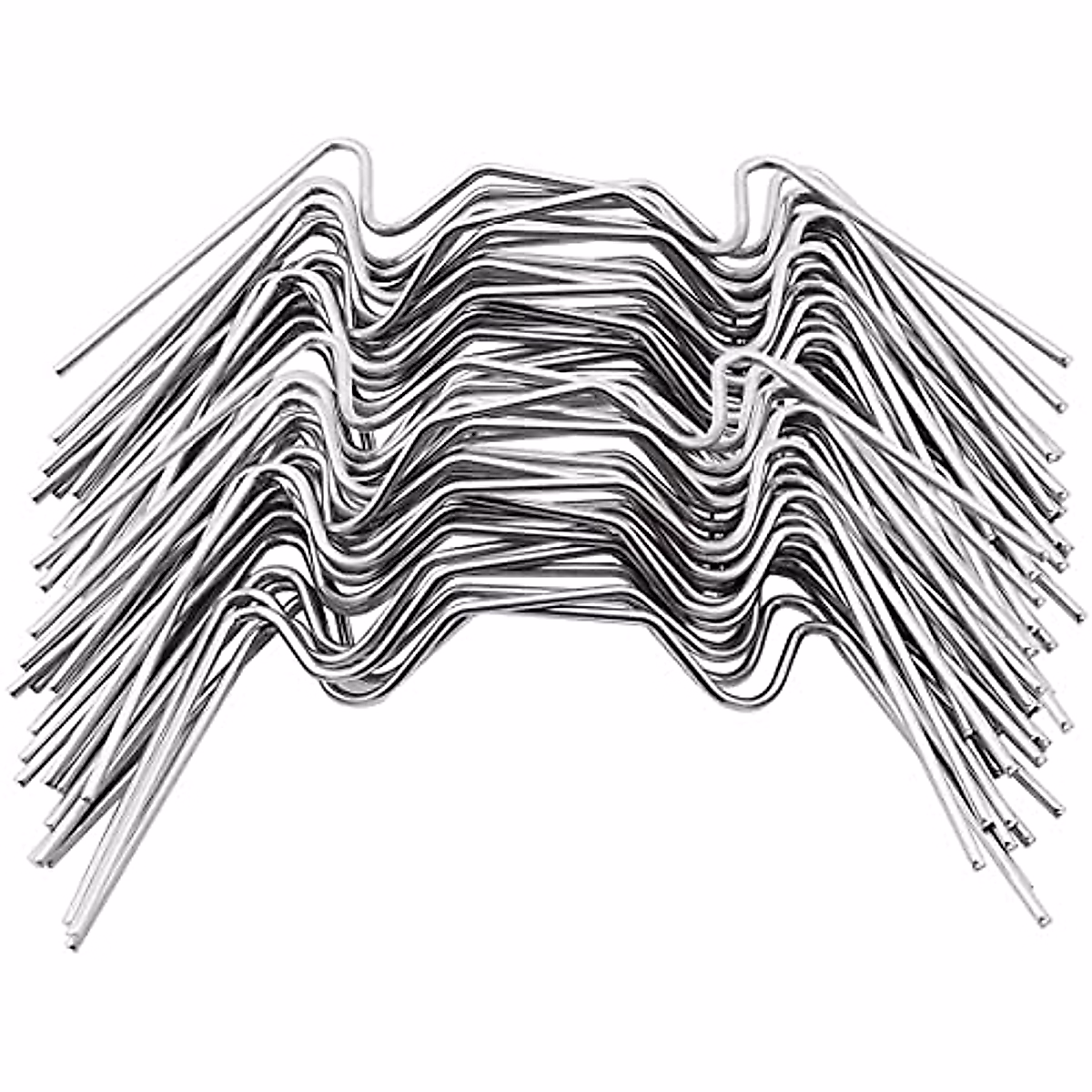 ZYAMY 50pcs Glazing Clips Glazed Clamps Stainless Steel W-Wire Use Fittings for Aluminium Greenhouse Strong Holding Clamps Greenhouse Fixing Tool