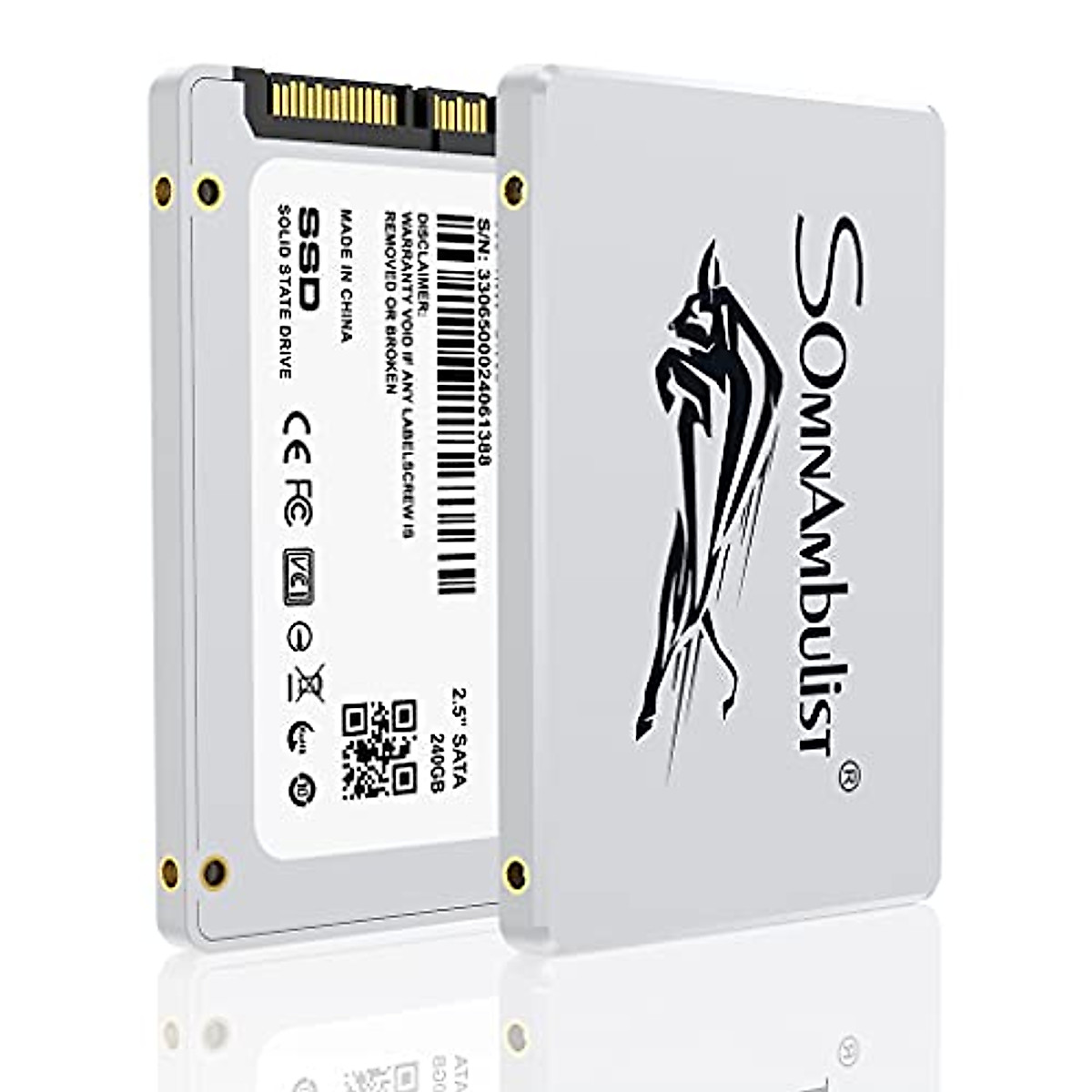 Somnambulist Solid State Drive 60gb 960gb SSD120gb 240gb 480gb ssd Suitable for Laptop 2tb ssd Hard Drive (White Cow 480GB)