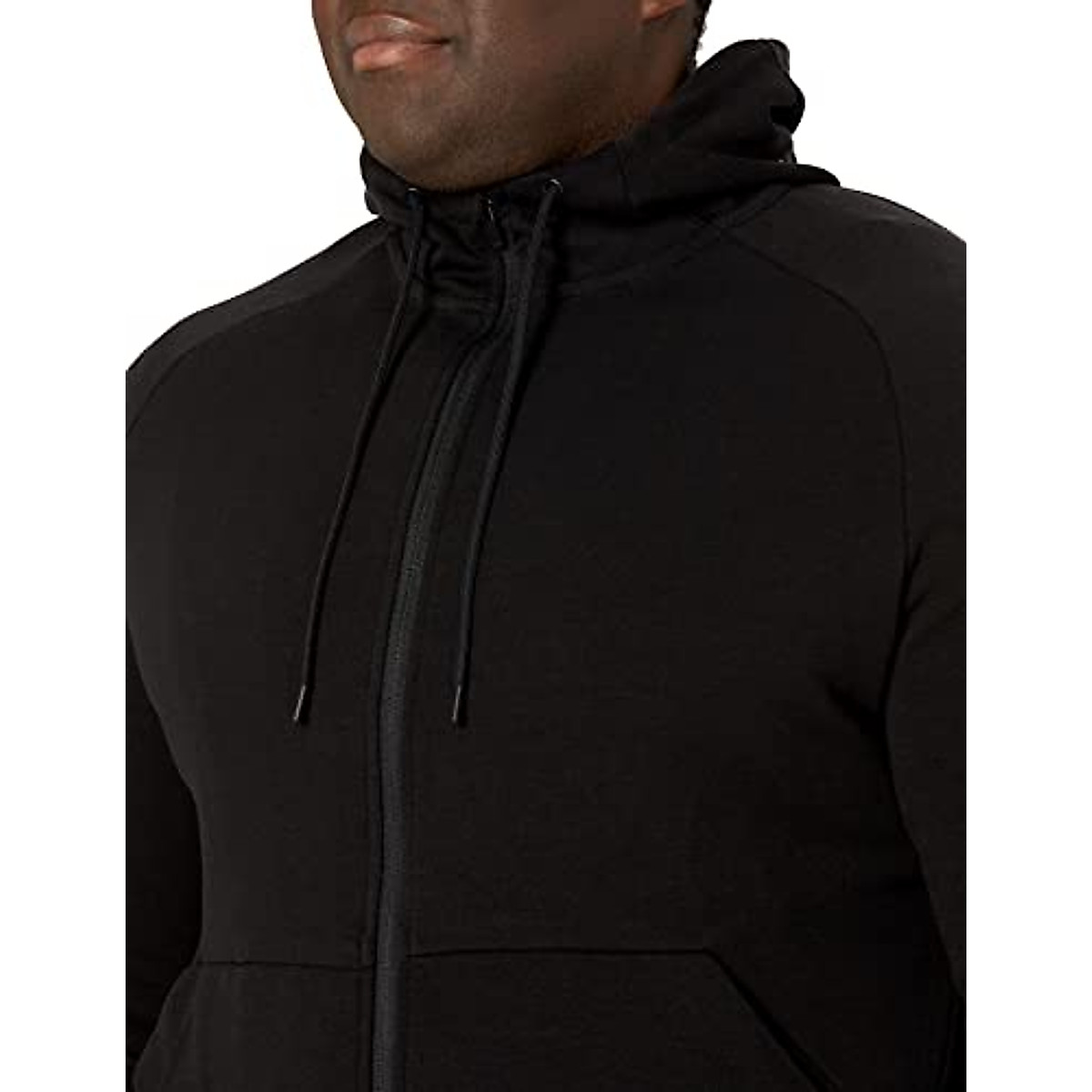 Amazon Essentials Men's Tech Fleece Full-Zip Hooded Sweatshirt, Black, XX-Large