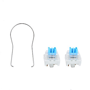 ASHATA Mechanical Keyboard 87 Keys, Cute USB Gaming Keyboard, Small Backlight Keyboard, Blue Switch Mixed Light Mechanical Keyboard for PC Laptop Desktop (Pink White)