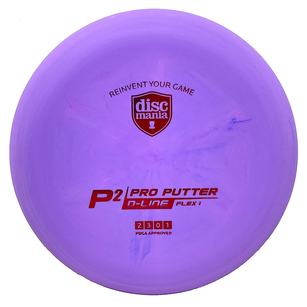 Discmania D-line P2 Flex 1 Disc Golf Putter 173-176g – Flex 1 Plastic, Softer Grippier Disc Golf Putter (Colors May Vary)