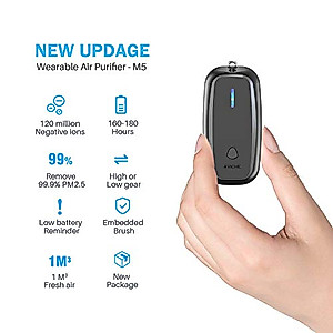 AVICHE M5 Necklace Wearable Mini Personal with USB | Black