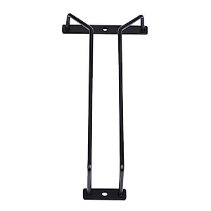 Dianoo Wine Glass Holder, Stemware Rack, Wine Glass Rack Under Cabinet With Screws, 27cm 1 Row Black