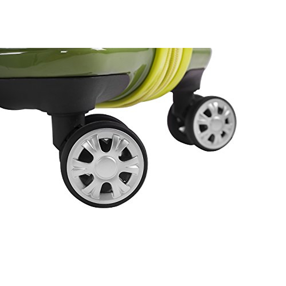 Rockland Melbourne Hardside Expandable Spinner Wheel Luggage, Two Tone Green, Carry-On 20-Inch