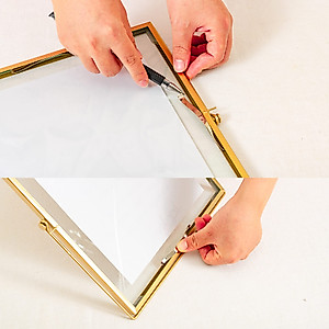 Calculs Baby Bloom Gold Floating Picture Frame Wedding Signs Place Card/Menu Holder 10 x 8 Inches Centerpiece Table Décor for Baby Shower