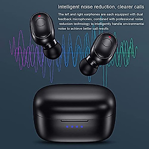 KENKUO Wireless Earbuds, 35Hrs Playtime Bluetooth Earbuds with Microphone, Immersive Premium Sound Ear Buds, Long Distance Connection, Wireless Earphones Compatible with iPhone & Android, White
