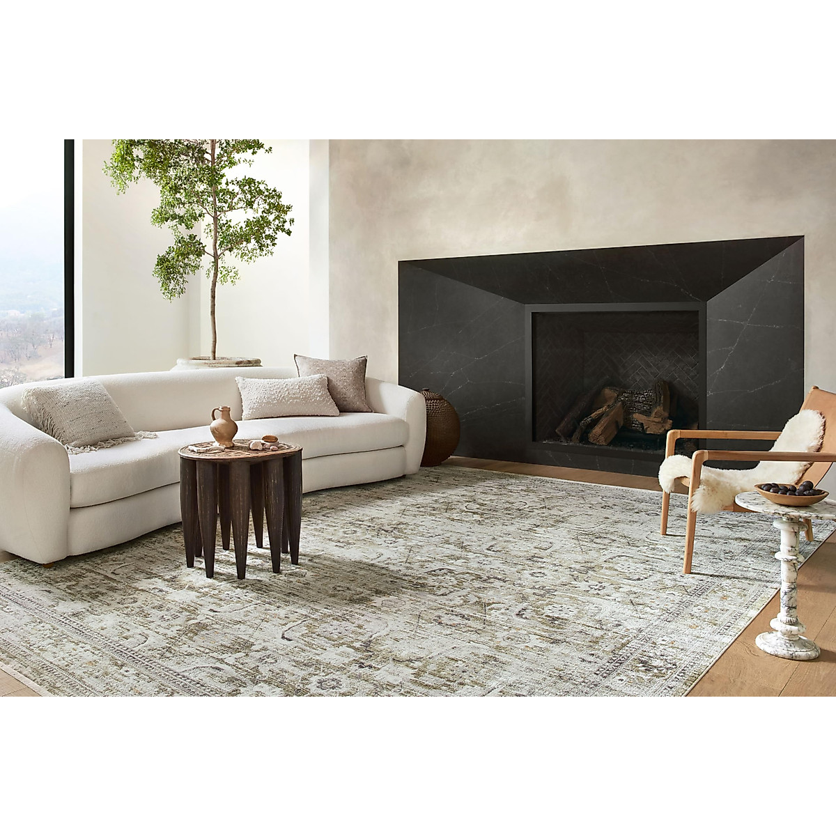 Loloi Bonney Moss/Stone 9'-3" x 12'-10" Area Rug