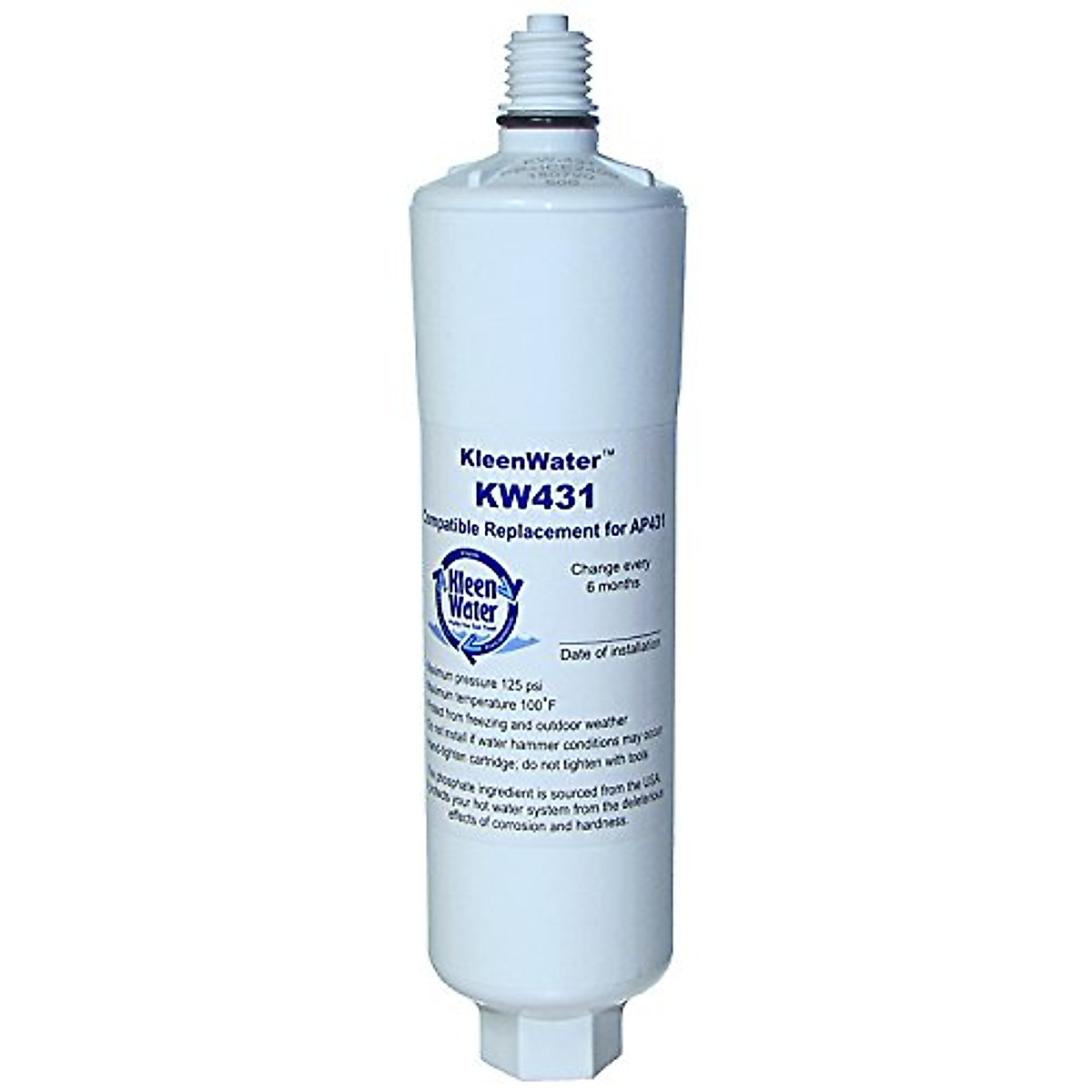 KleenWater KW431 Replacement Water Filter Compatible With Aqua-Pure AP431 - AP430SS, Set of 3