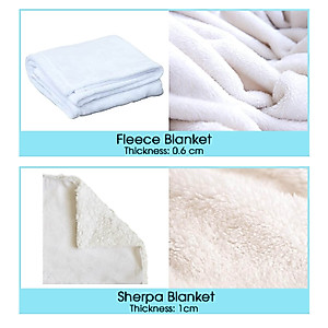 CenturyTee Personalized Baby Blanket Monogram Purple Floral Elephant Custom Nursery Swadding Boy Girl with Name Daughter Granddaughter Niece Birthday Fleece Blanket (30 x 40 in Baby Size)