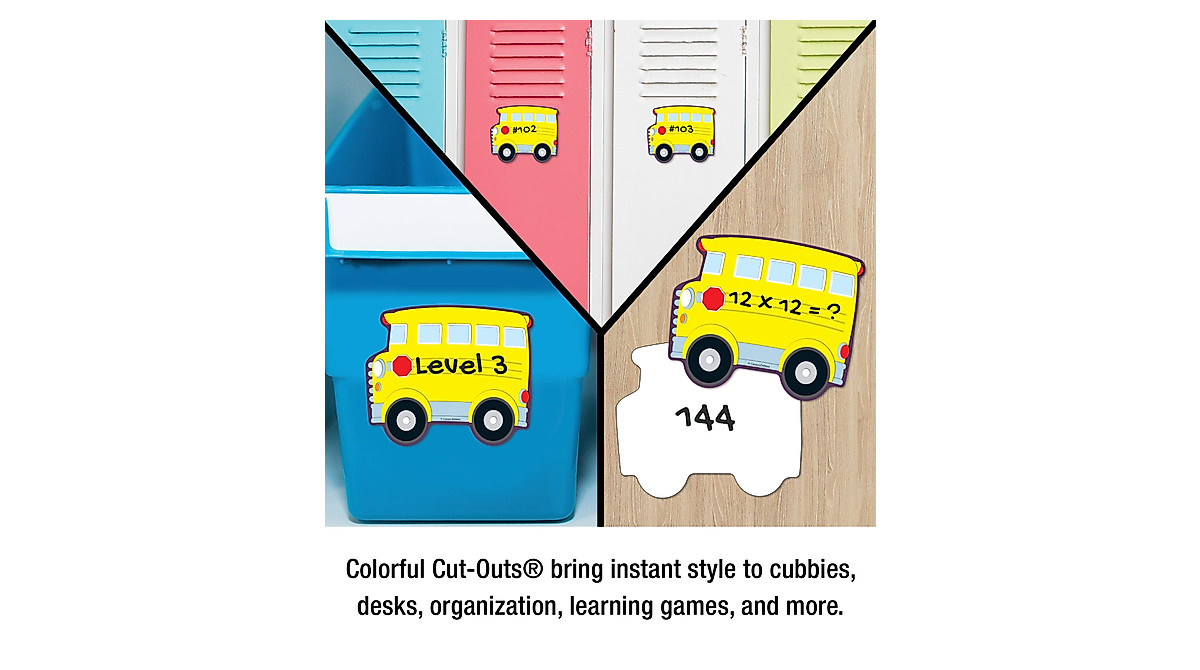 Carson Dellosa School Bus Cutouts – 36-Count Bulletin Board