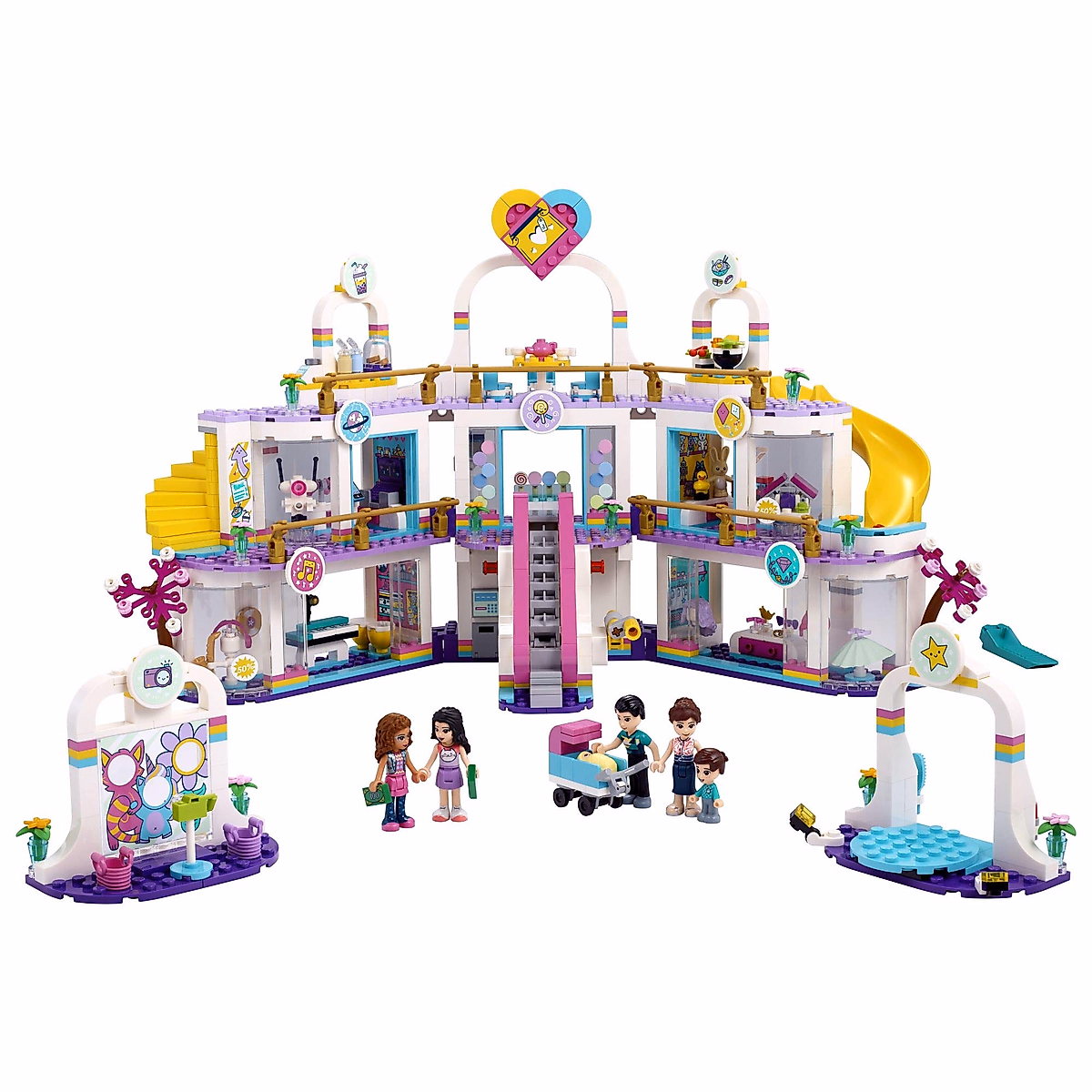 LEGO Friends Heartlake City Shopping Mall 41450 Building Kit; Includes Friends Mini-Dolls to Spark Imaginative Play; Portable Elements Make This a Great Friendship Toy, New 2021 (1,032 Pieces)