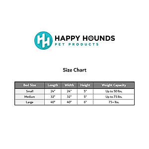 Happy Hounds Milo Square Tufted Pillow Dog Bed, Scarlet, Small (24" x 24")